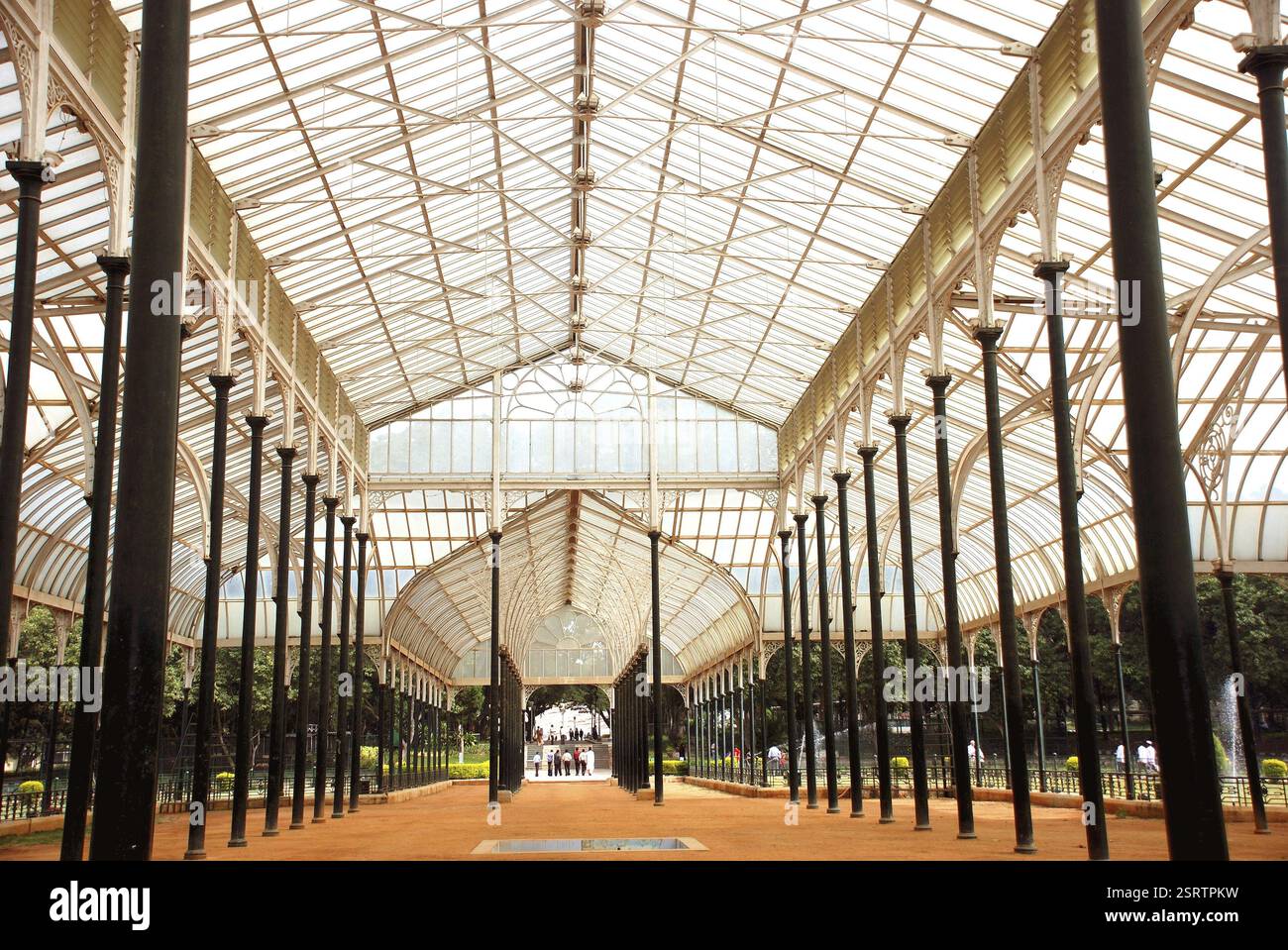 Glass house in Lalbagh botanical garden, Bangalore, Karnataka, India ...