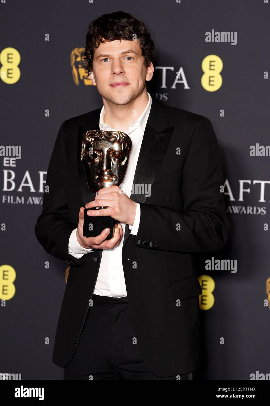 Jesse Eisenberg in the press room after winning the Best Original ...