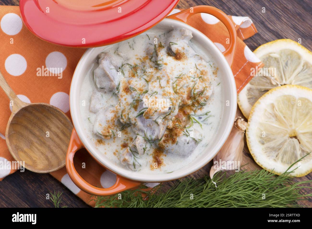 Turkish traditional tripe soup, iskembe corbasi and offal soup Stock ...