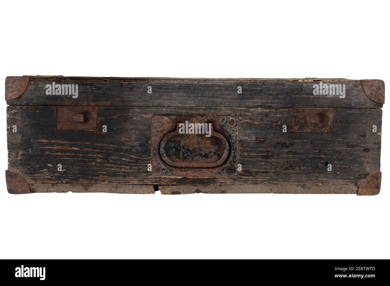 WW2 German Army ammunition wooden crate. Isolated on white background ...