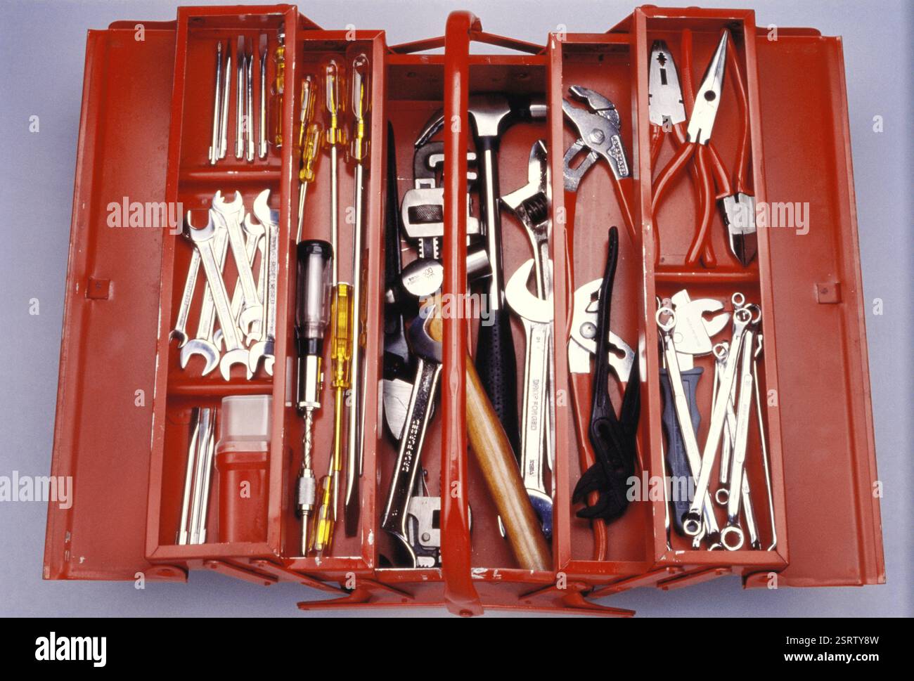 Tool box with tools Stock Photo - Alamy