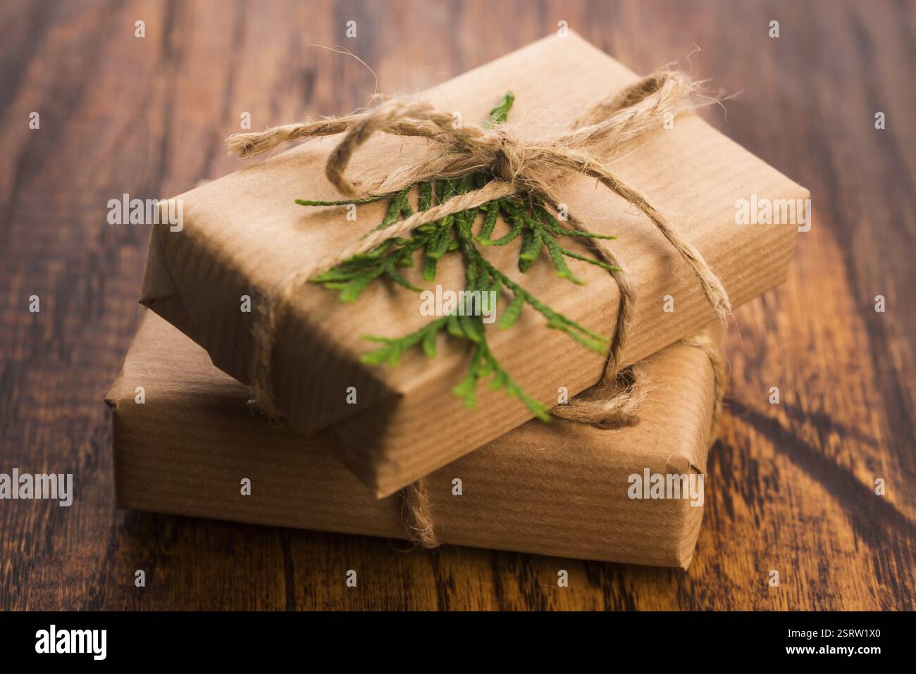 Two piles of christmas presents hi-res stock photography and images - Alamy