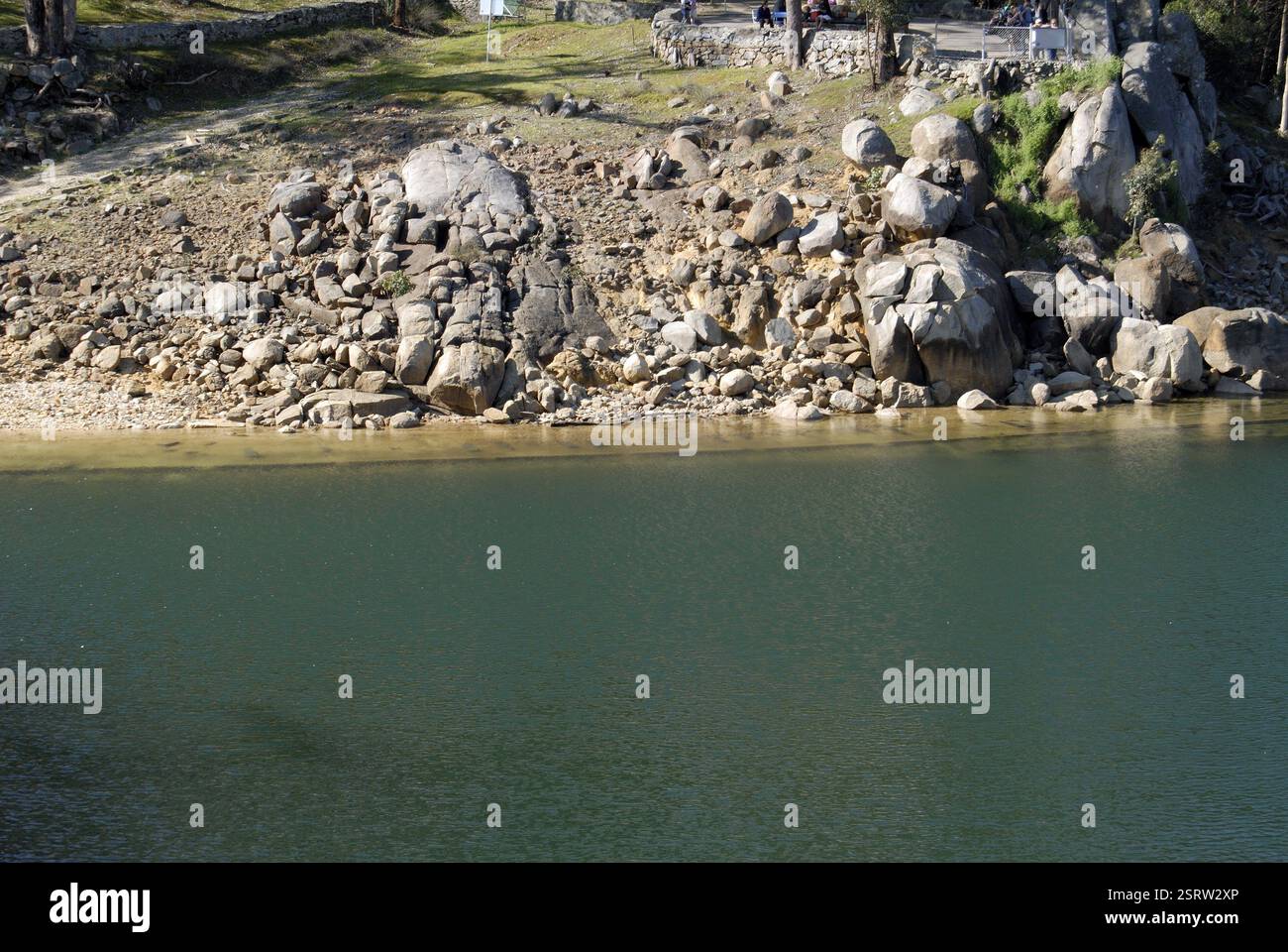 Rock formation and river at Mundaring Weir, Perth, Australia, Oceania ...