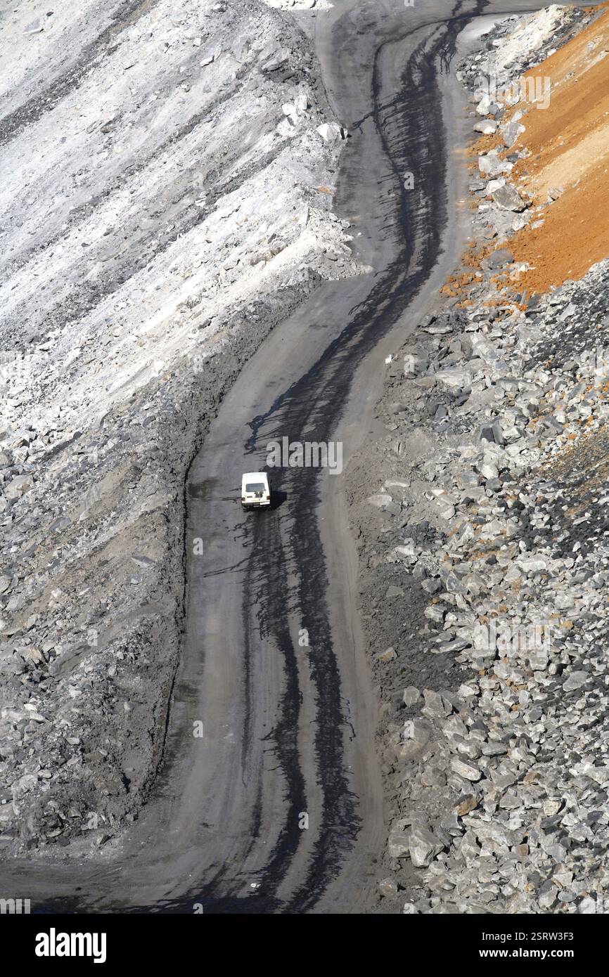 Overview of Coal mine in Jharkhand, India, Asia Stock Photo - Alamy