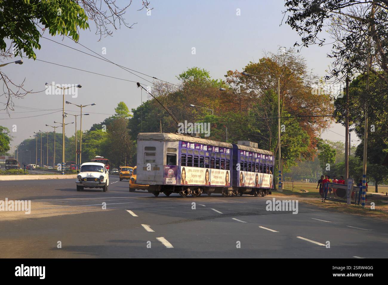 Trams, kolkata, west bengal, india, asia Stock Photo - Alamy