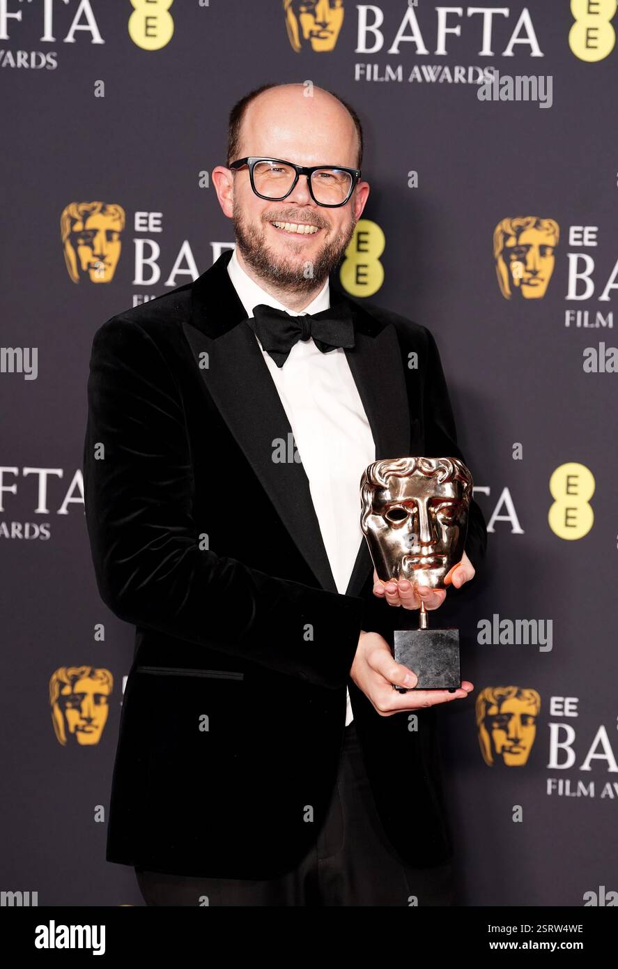 Nick Emerson in the press room after winning the Best Editing award for ...