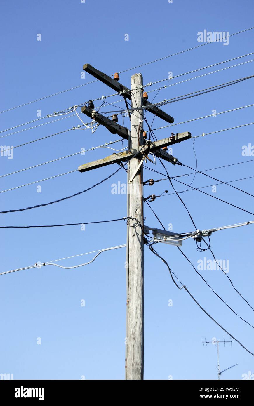 Old style Electric pole, Sydney, Australia, Oceania Stock Photo - Alamy