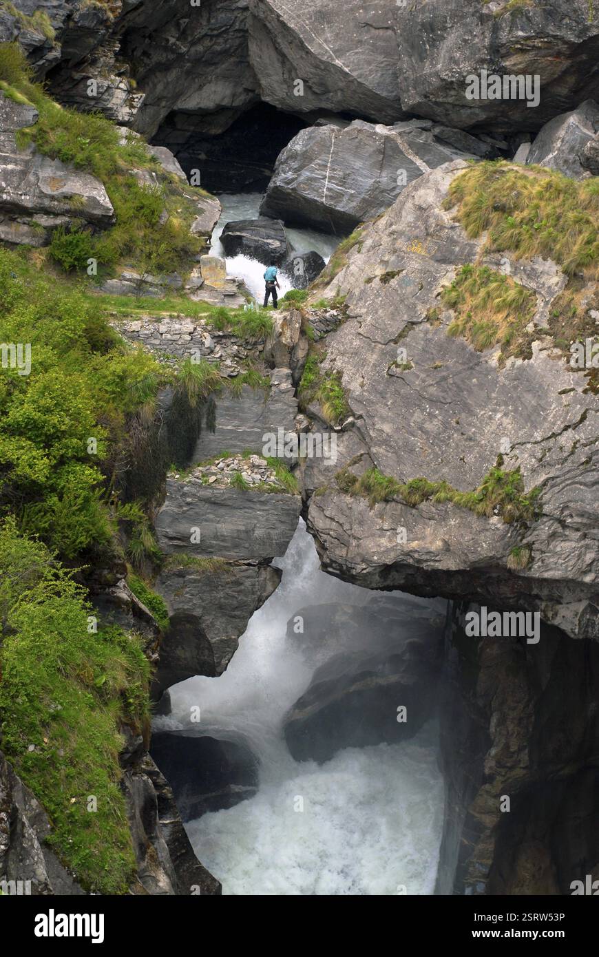 Existence of river saraswati known bheem pool at Mana village on Indo ...
