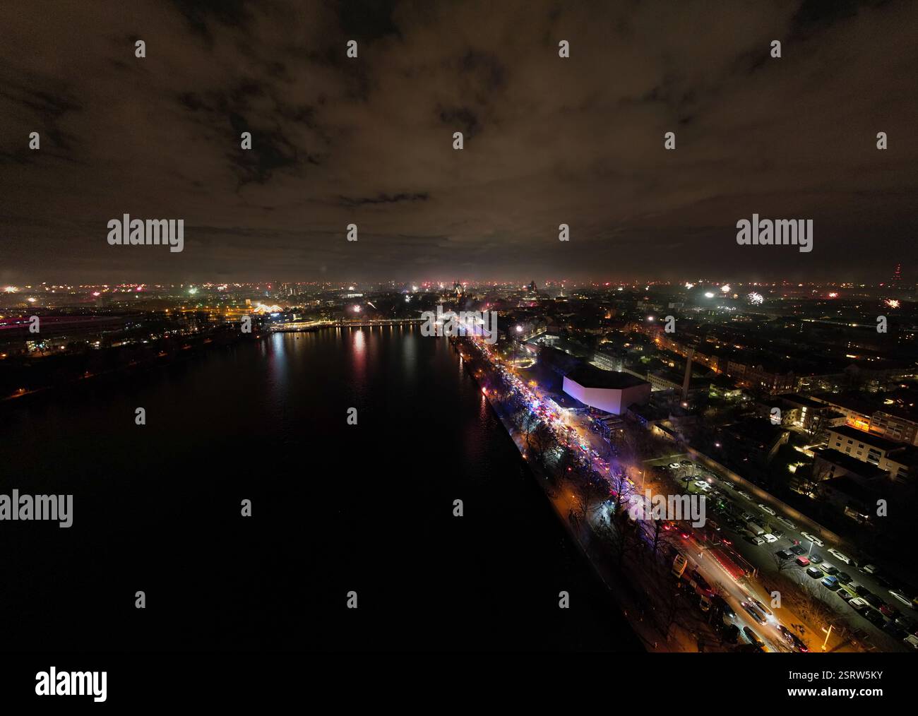 Experience a stunning night cityscape with a breathtaking river view in ...