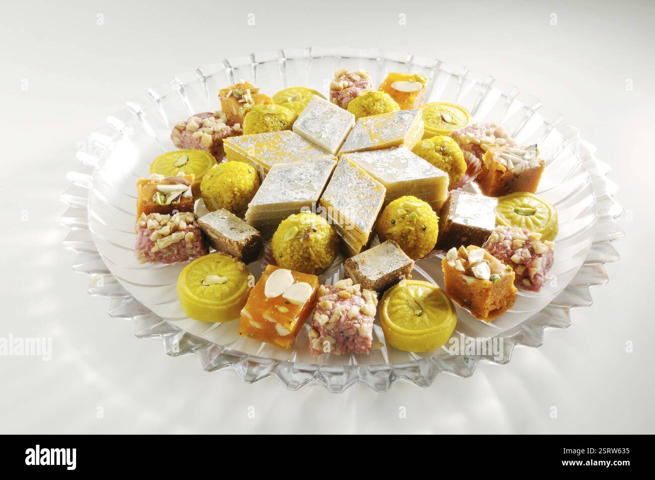 Mix sweets dish, India, Asia Stock Photo - Alamy
