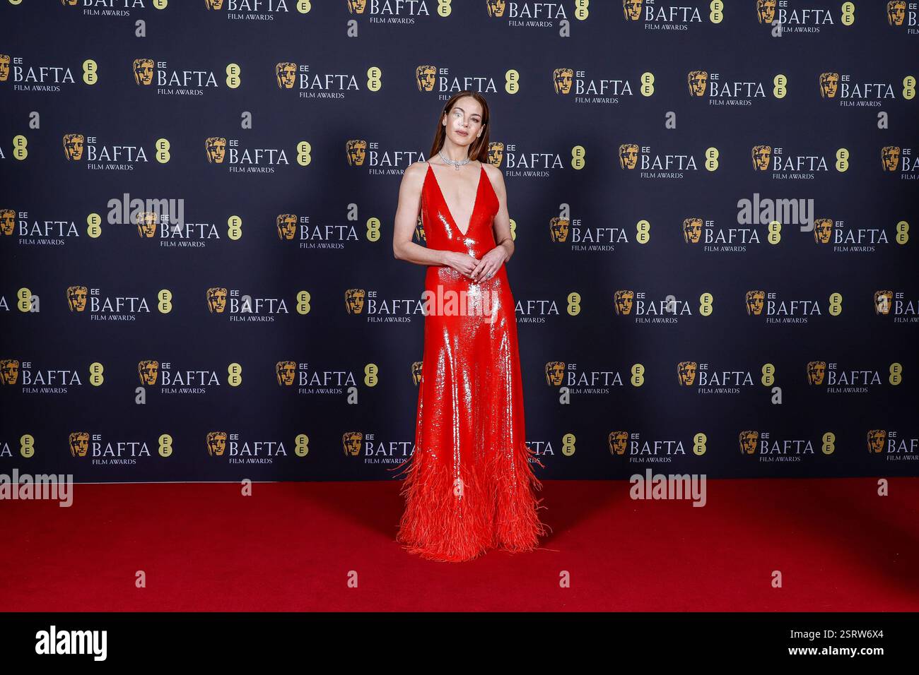 Michelle Monaghan poses at the 78th British Academy Film Awards, BAFTA ...