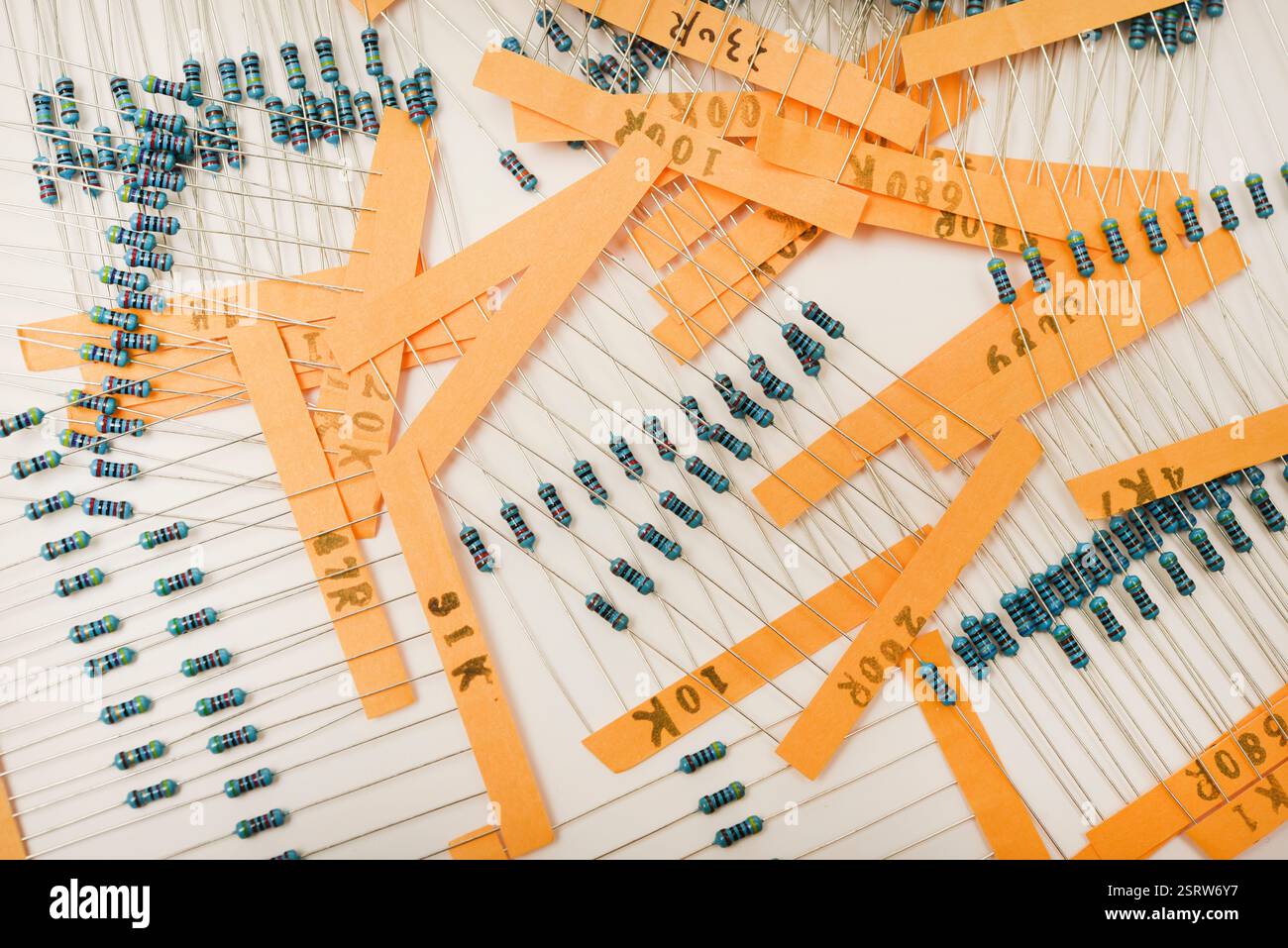 New film resistors in the package. Electronic components Stock Photo ...