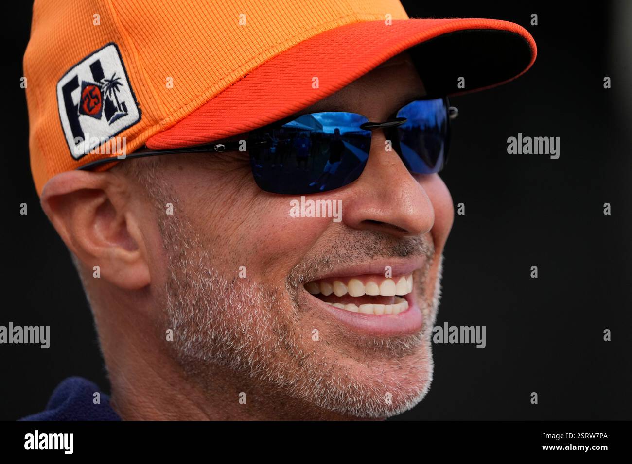 Houston Astros manager Joe Espada smiles during a spring training ...