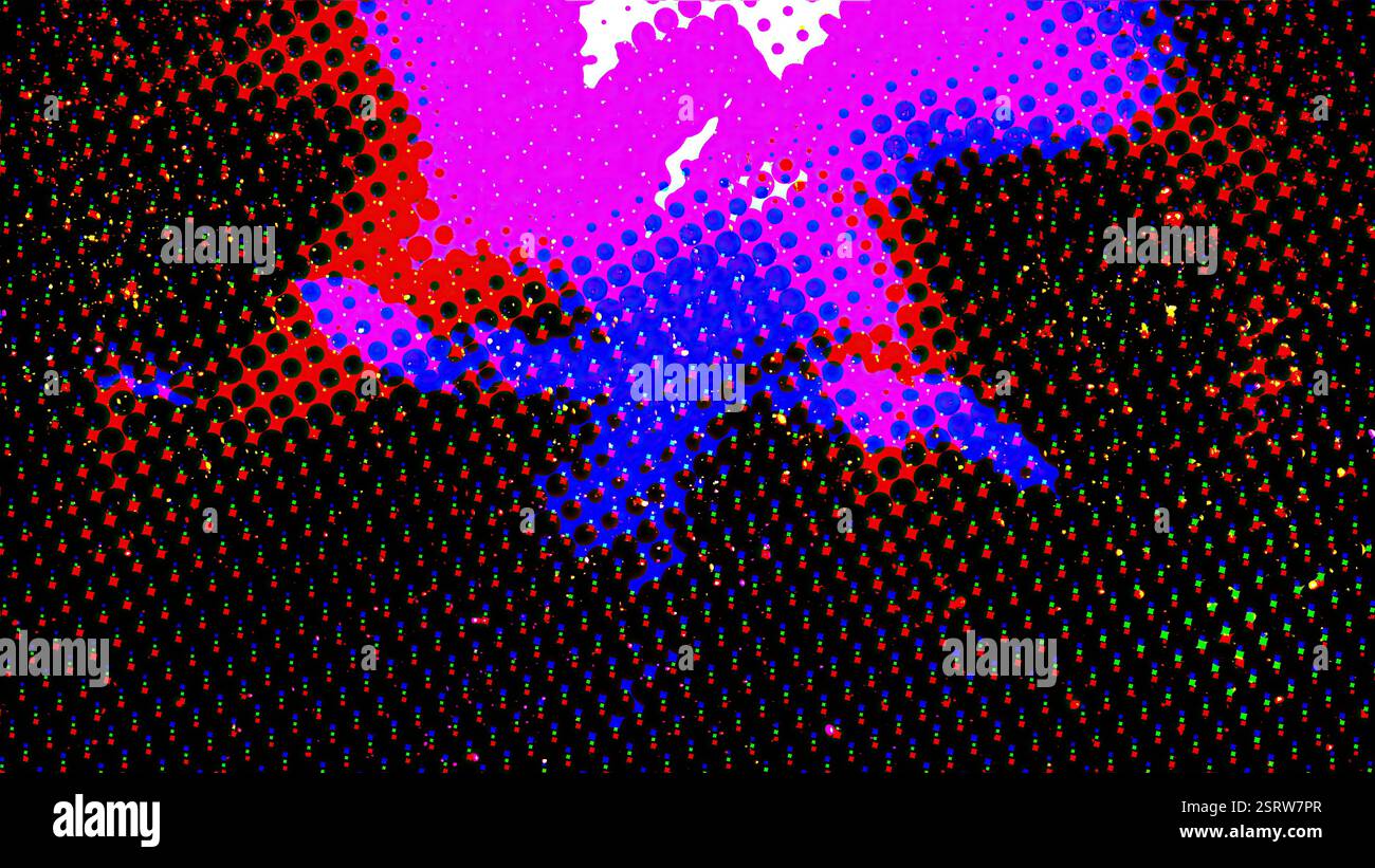 Colorful halftone. Computer generated 3d render Stock Photo - Alamy