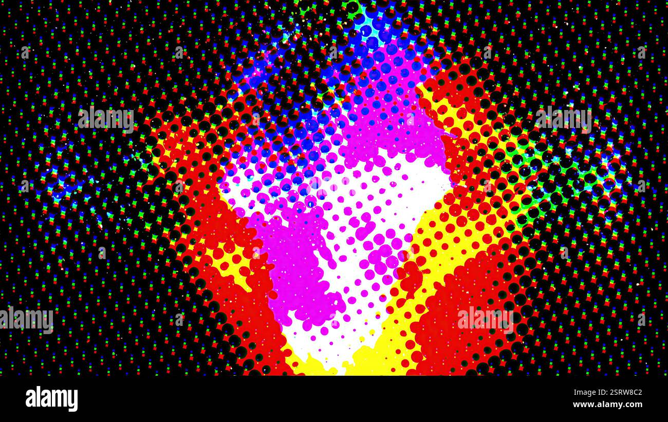 Colorful halftone. Computer generated 3d render Stock Photo - Alamy