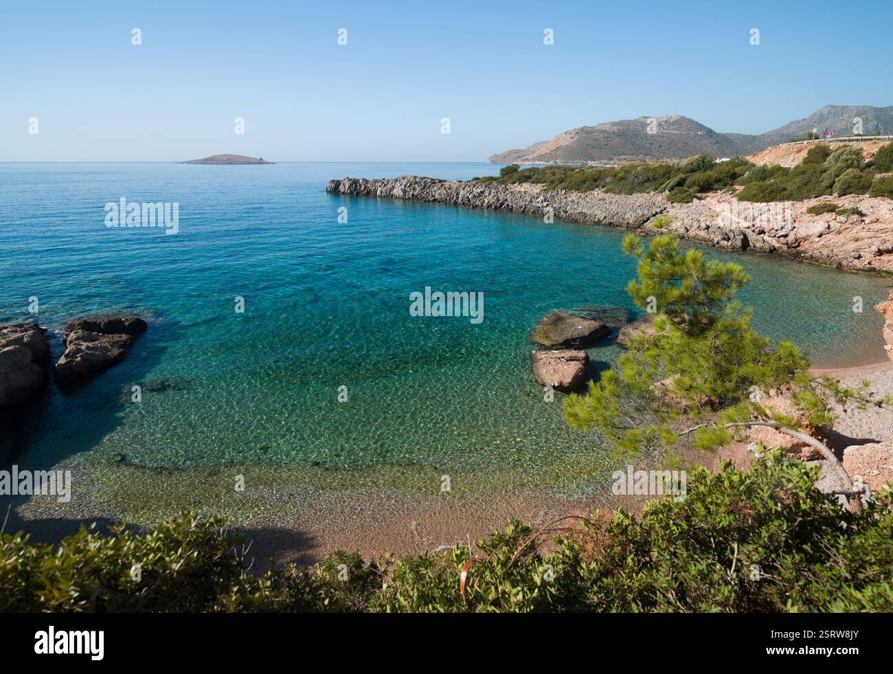 Aquarium Bay beach. Palamutbuku holiday village. Datca district, Mugla ...