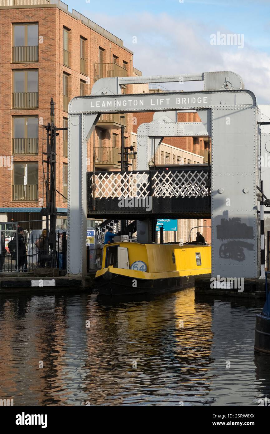 A boat glides beneath the historic Leamington Lift Bridge, a reminder ...