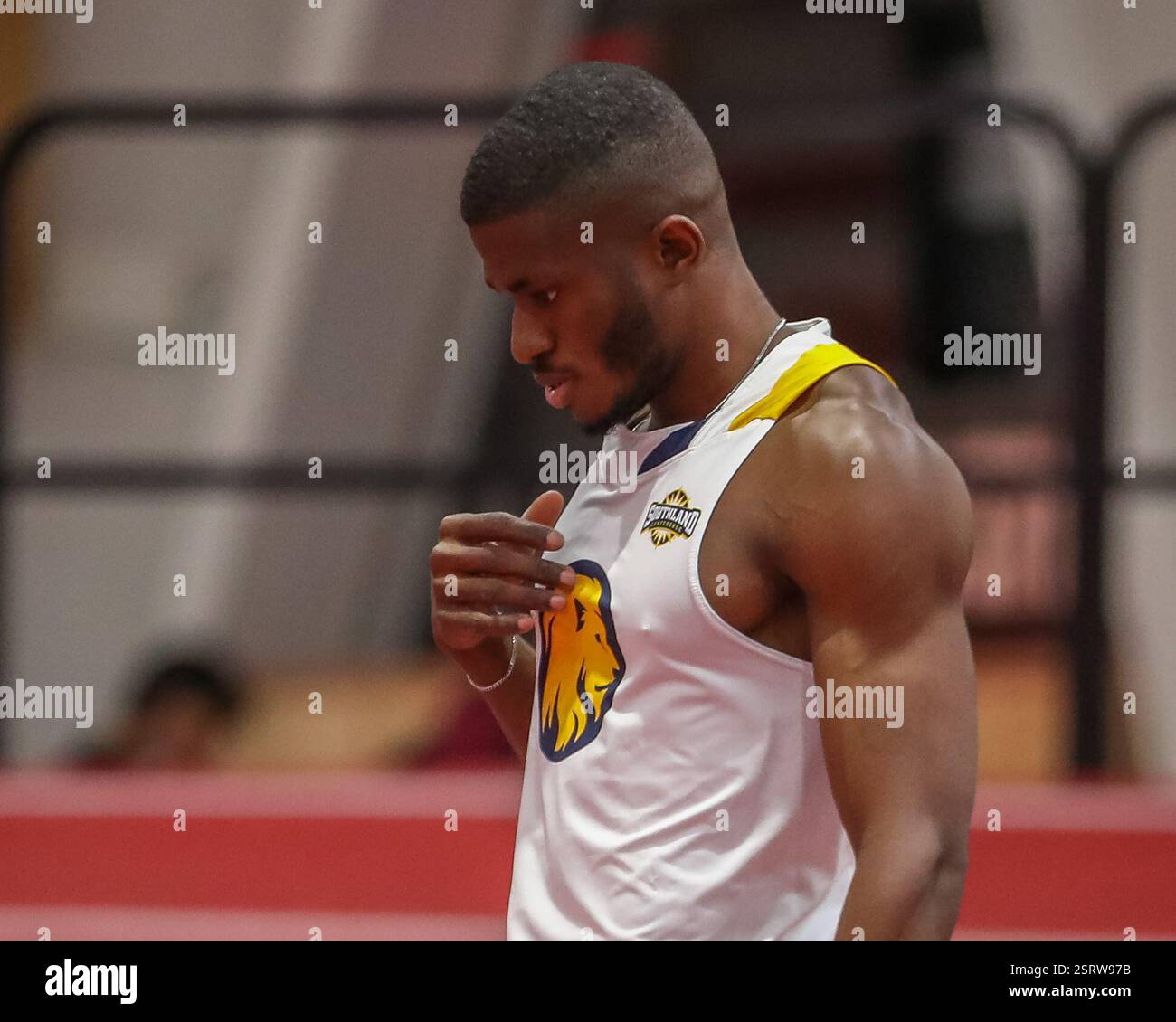 Lubbock, Texas, USA. 14th Feb, 2025. East Texas A&M Lions athlete ...