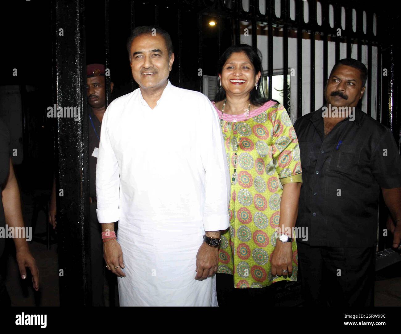 Nationalist Congress Party (NCP) leader Praful Patel and his wife ...