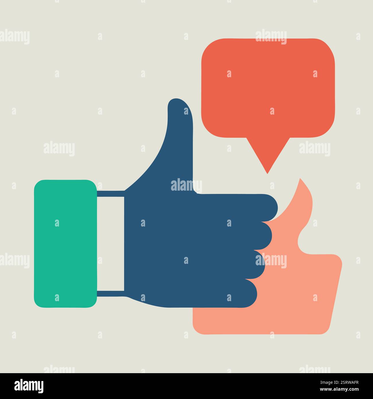 Hand Giving a Thumbs Up, Positive Feedback Icon Stock Vector Image ...