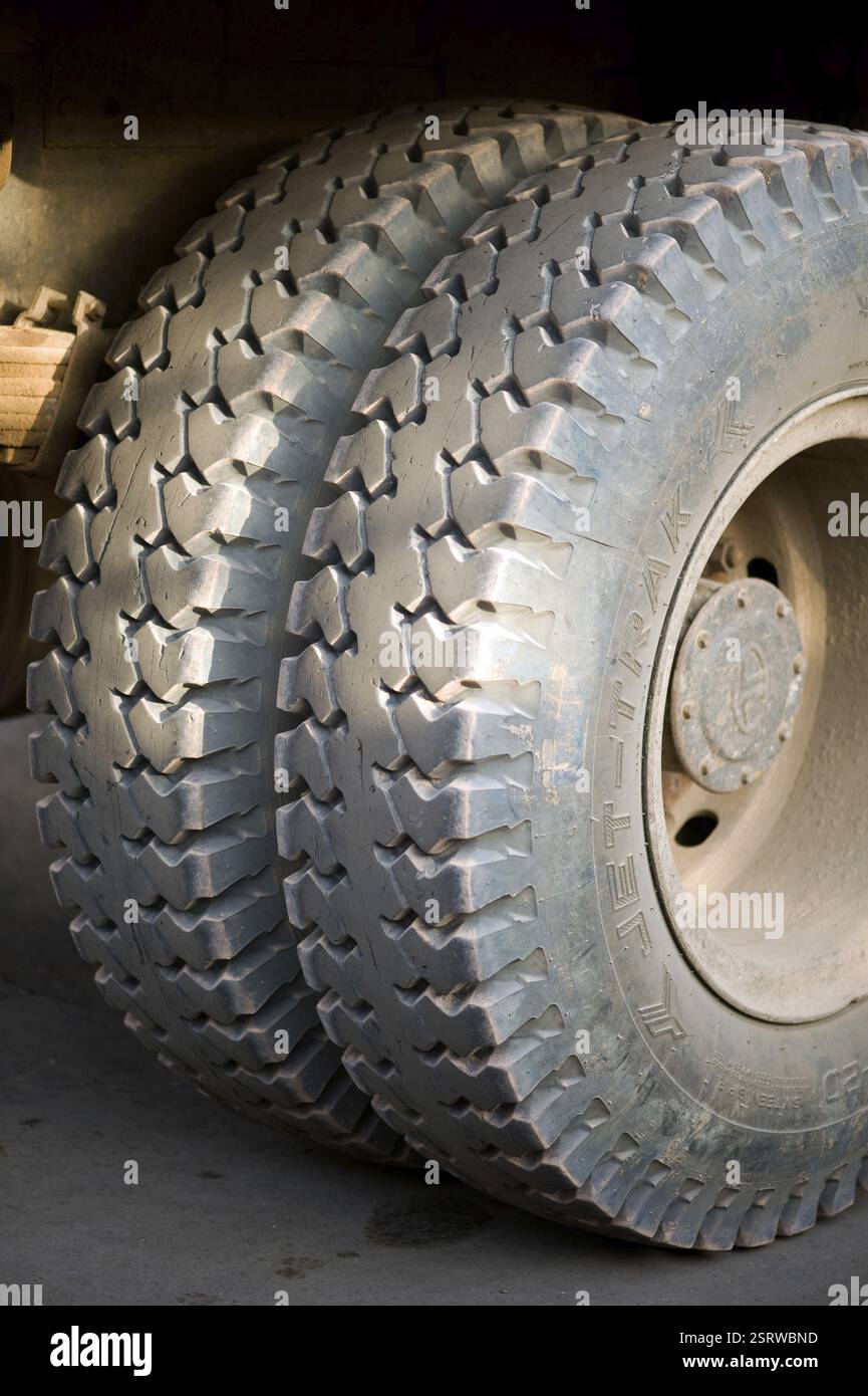 Tyres of a truck, India, Asia Stock Photo - Alamy