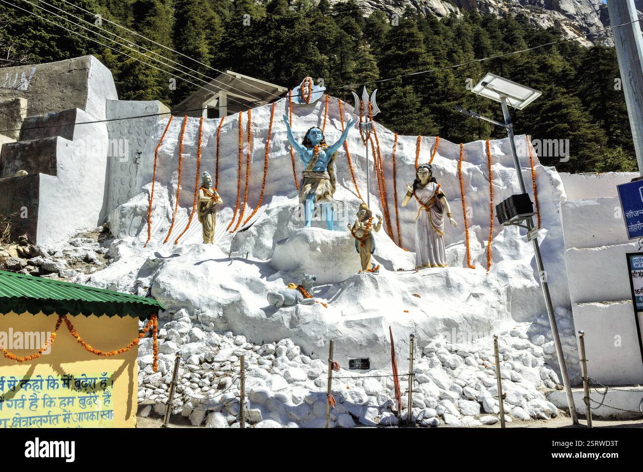 Gods display, Ganga Temple, Gangotri, Uttarakhand, India, Asia Stock ...