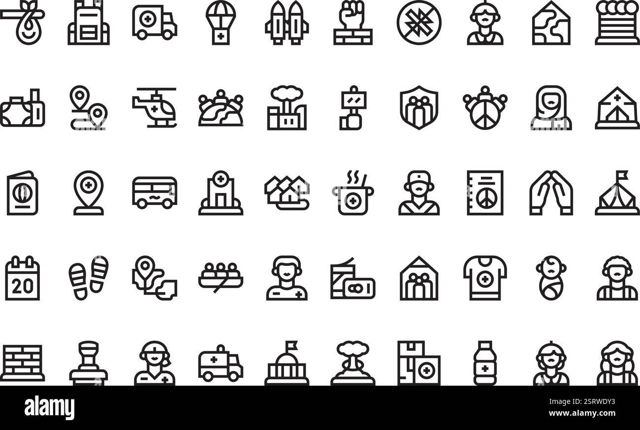 High-Quality Vector Icons Collection with Editable Stroke. Ideal for Professional and Creative ...