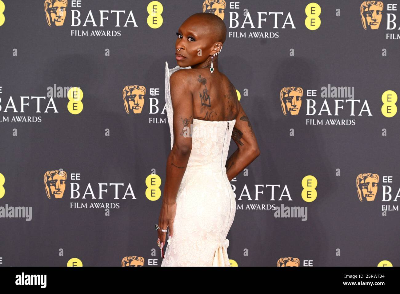 London, UK. 16 February 2025. Cynthia Erivo attending the 78th British ...