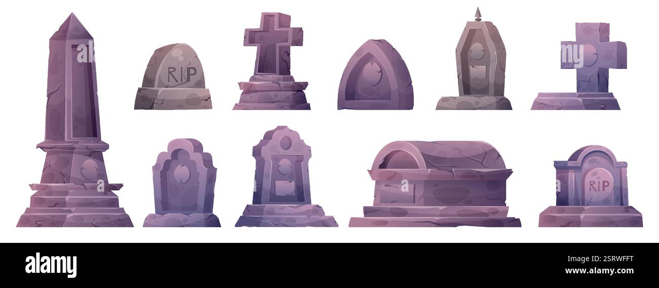 Gravestone. Tombstone, cross and skull on grave. Graveyard stone texture, Celtic texture ...