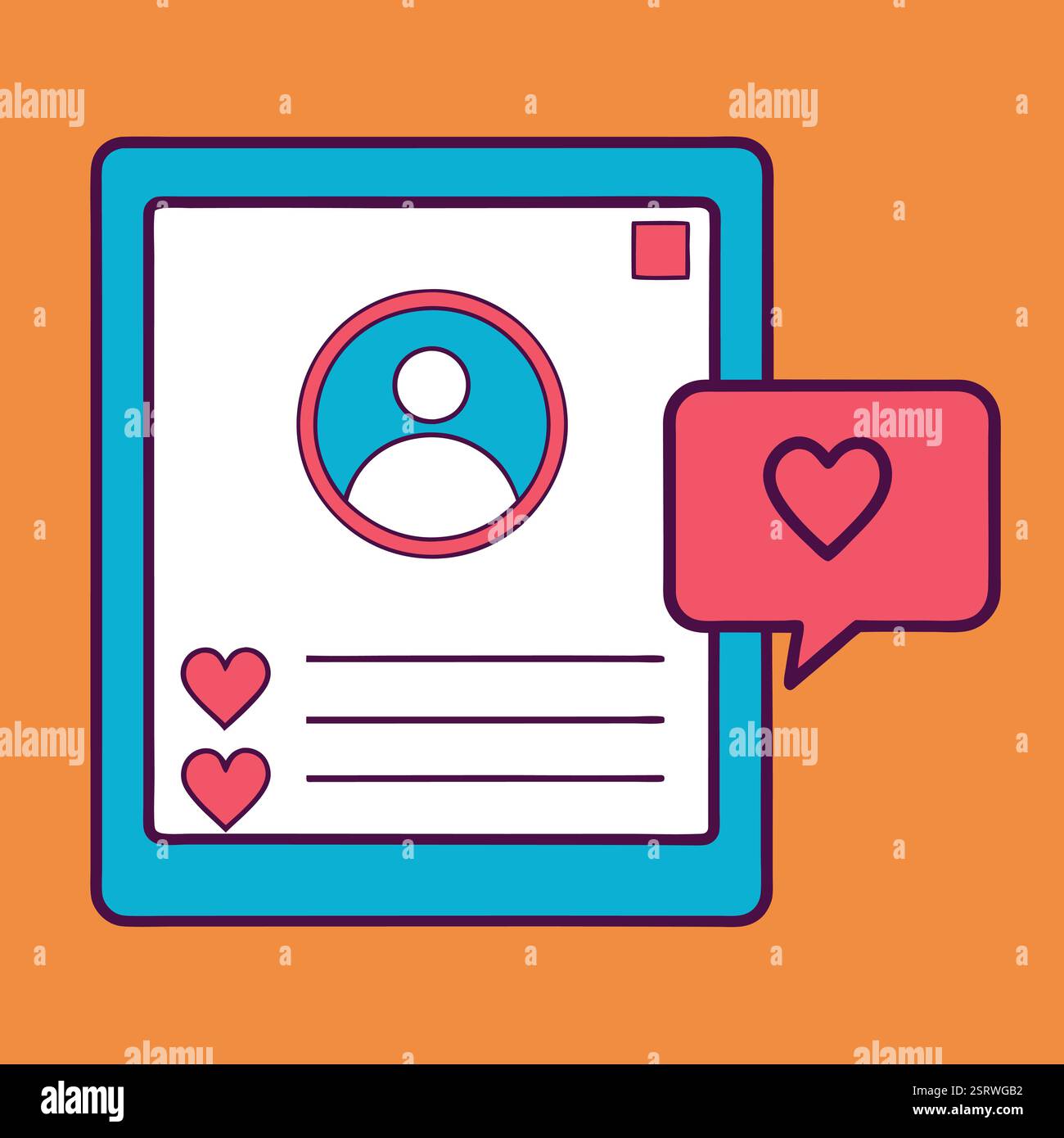 Minimalist social media user Stock Vector Images - Alamy