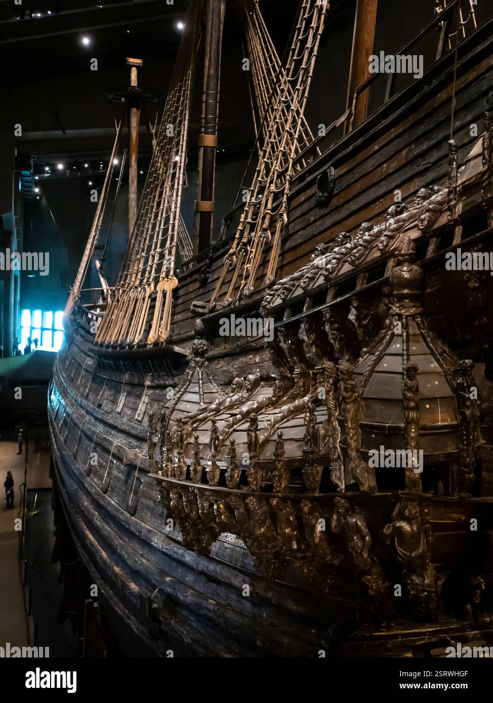 Stockholm, Sweden- May, 2023: Vasa Museum. The original vessel "Vasa ...