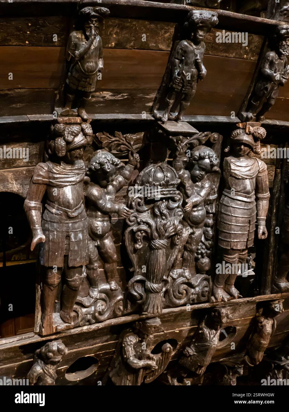 Stockholm, Sweden- May, 2023: Vasa Museum. The original vessel "Vasa ...