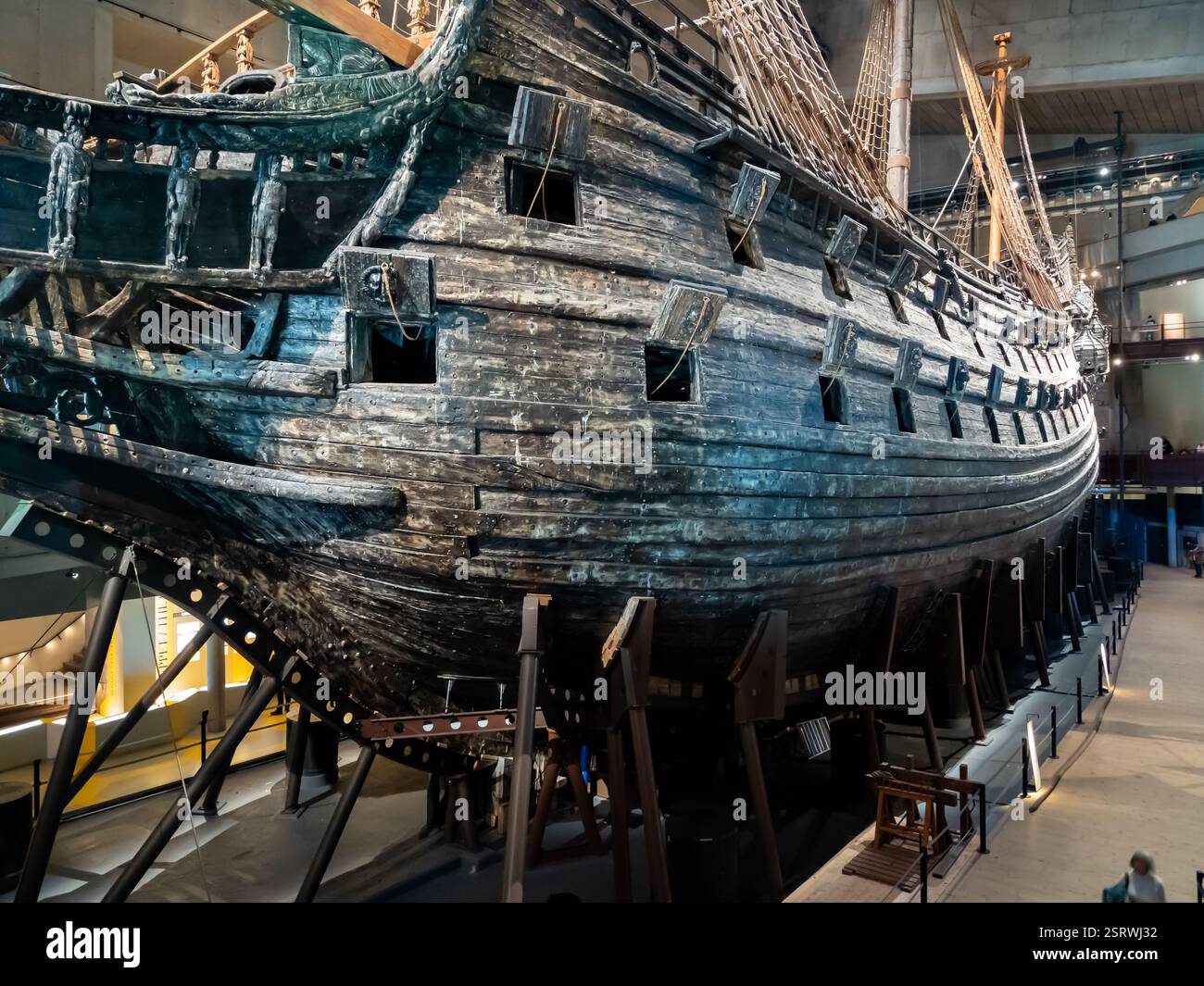 Stockholm, Sweden, Sep, 2022: Vasa Museum. The original vessel "Vasa ...
