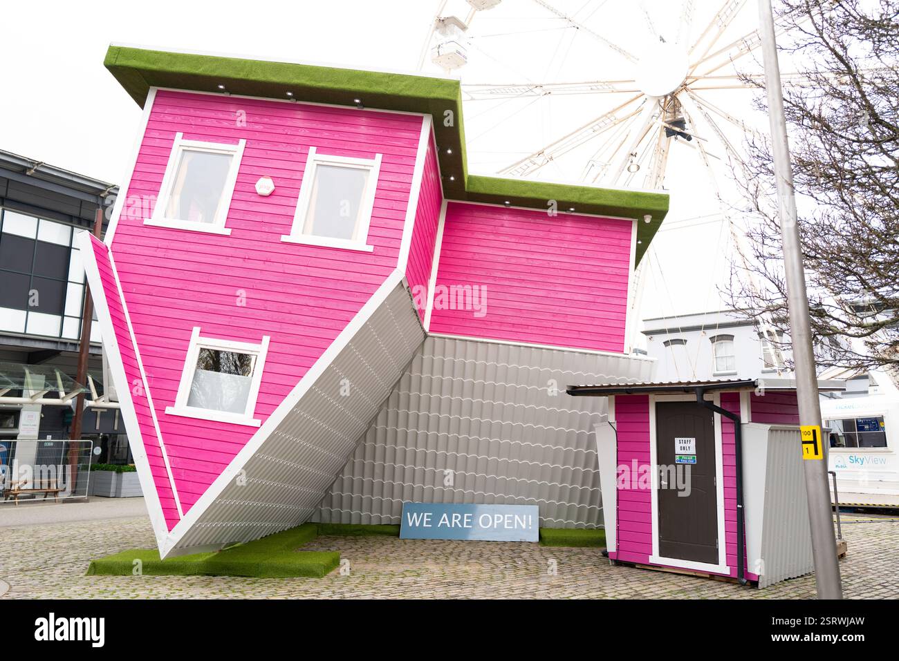 Upside Down House Bristol UK Stock Photo - Alamy