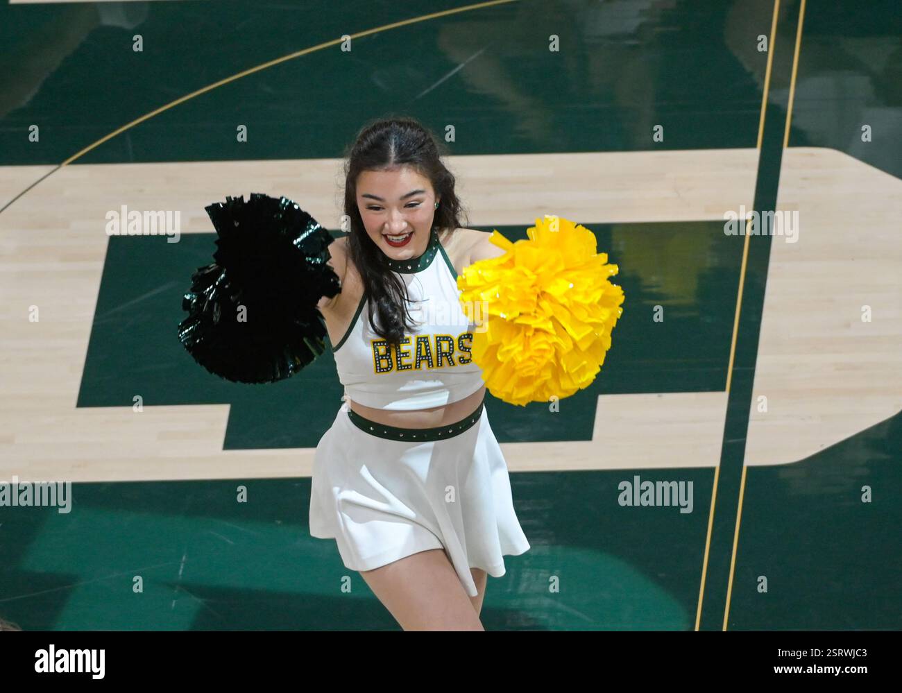 Waco, Texas, USA. 15th Feb, 2025. Baylor Bears cheerleaders perform ...