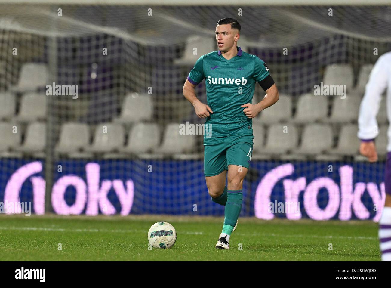 Antwerpen, Belgium. 09th Jan, 2025. Jan-Carlo Simic (4) of Anderlecht pictured during the Croky ...