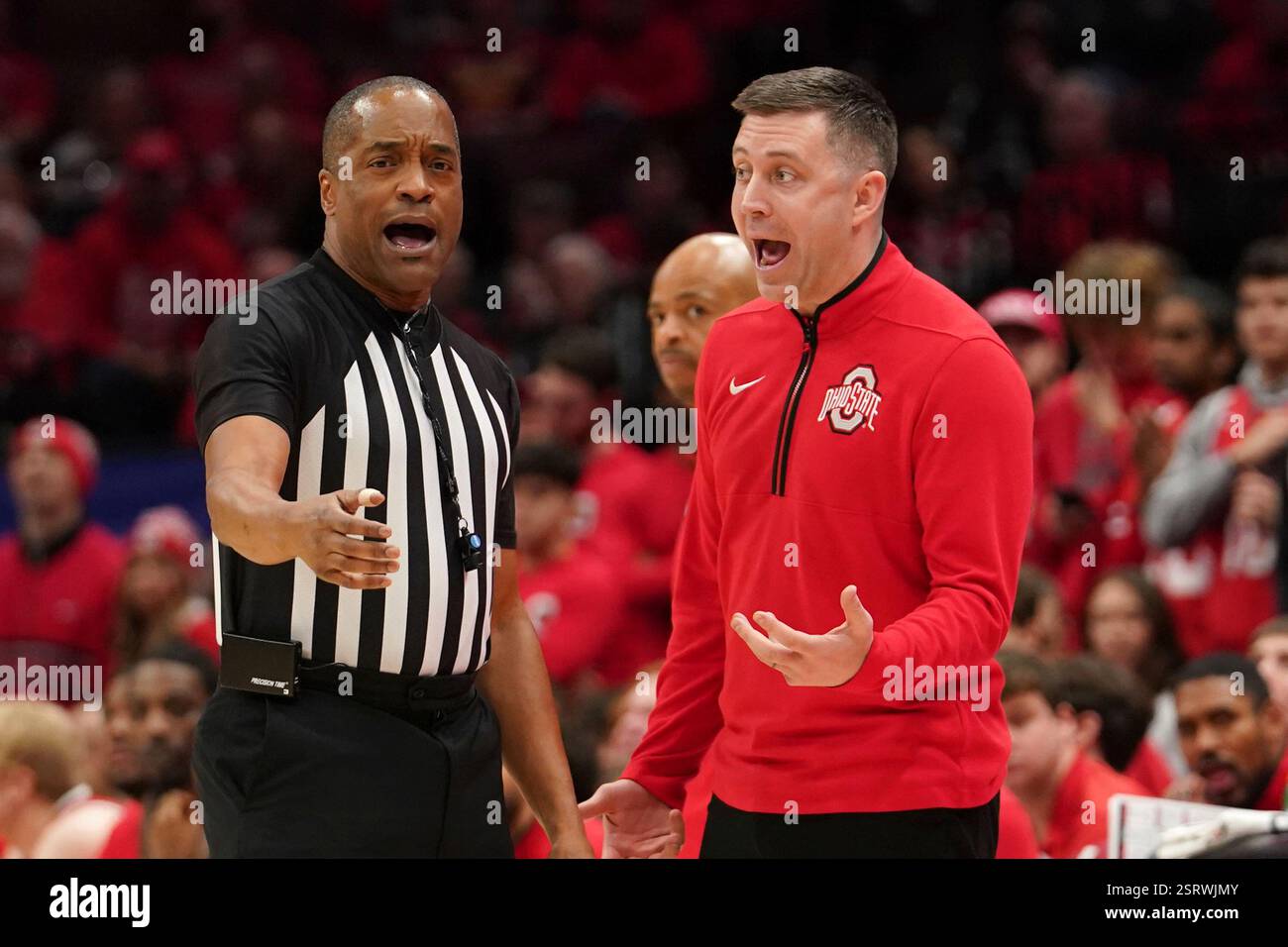 COLUMBUS, OH - FEBRUARY 16: Ohio State Buckeyes head coach Jake Diebler ...