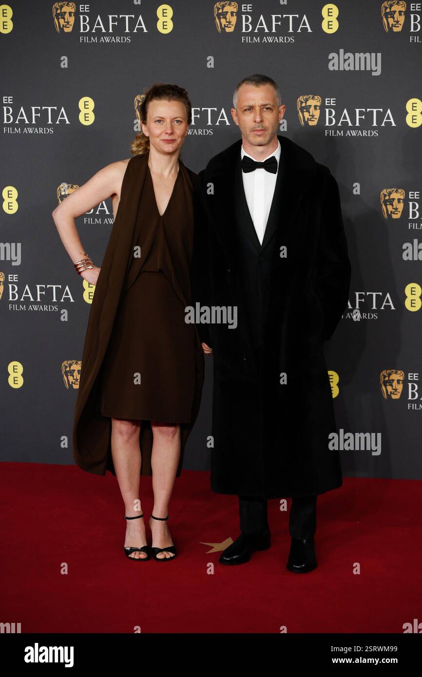 London, USA. 16th Feb, 2025. Emma Wall and Jeremy Strong attend the red ...