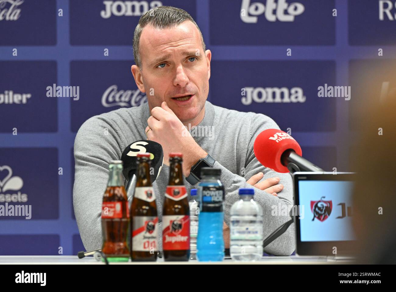 Anderlecht, Belgium. 12th Jan, 2025. Head Coach Nicky Hayen of Club ...