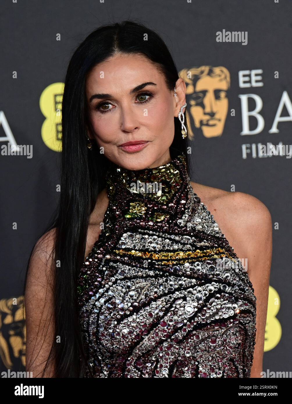 LONDON, UK. 16th Feb, 2025. Demi Moore at the EE BAFTA Film Awards 2025 ...