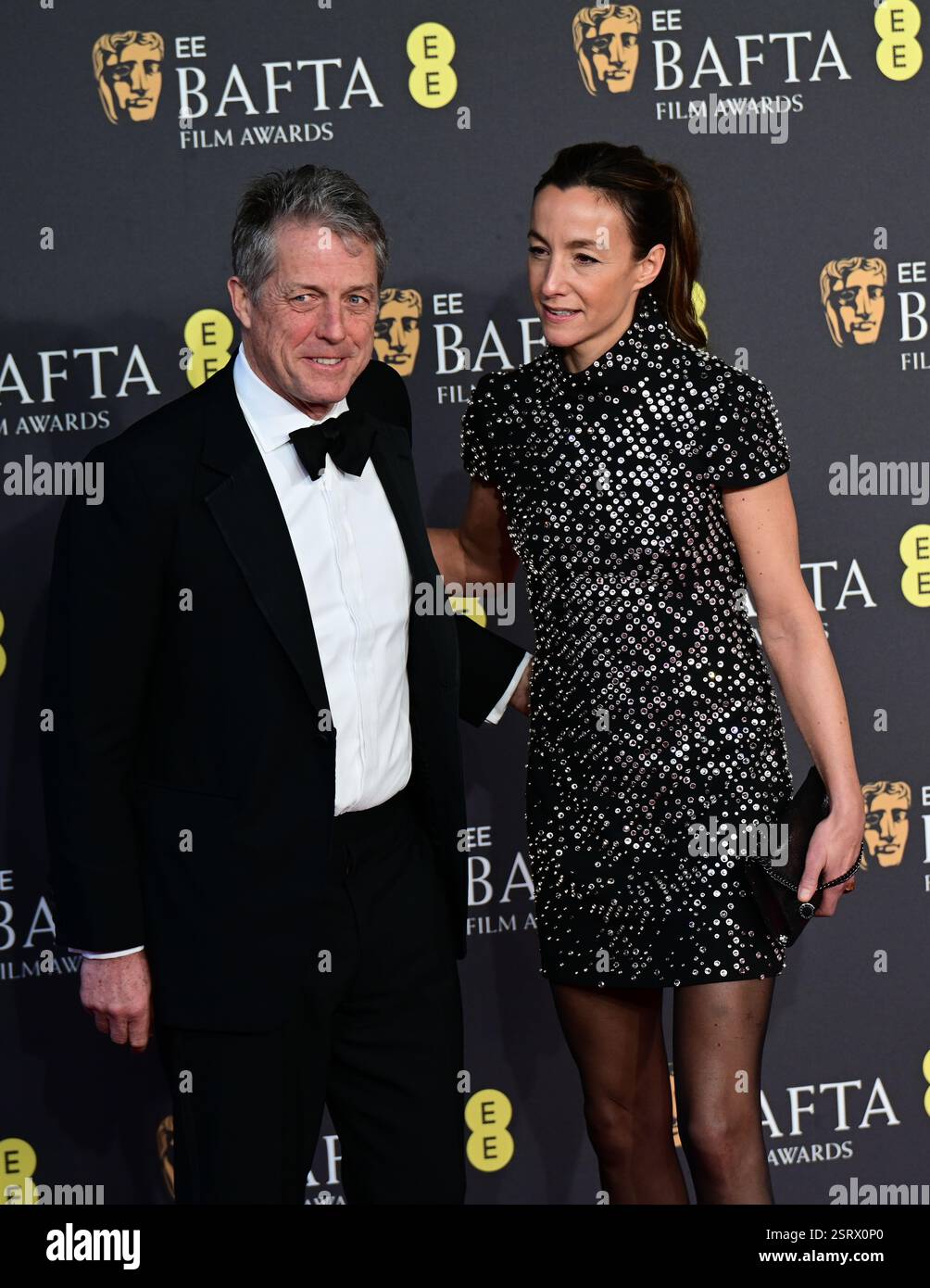 LONDON, UK. 16th Feb, 2025. Hugh Grant and Anna Elisabet Eberstein at ...