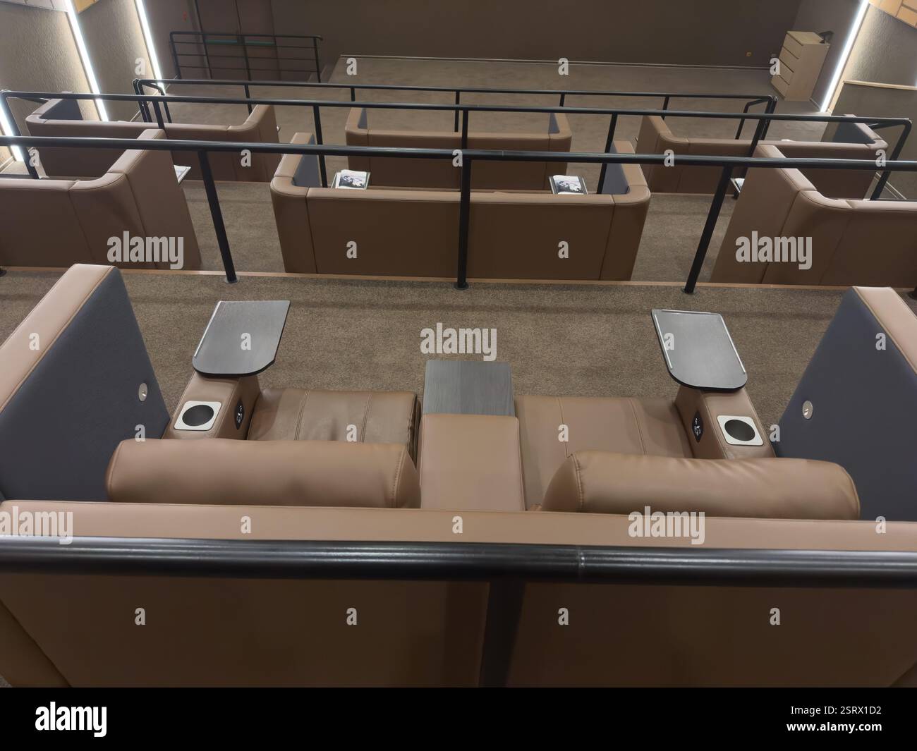Luxury VIP cinema seats with reclining function Stock Photo - Alamy