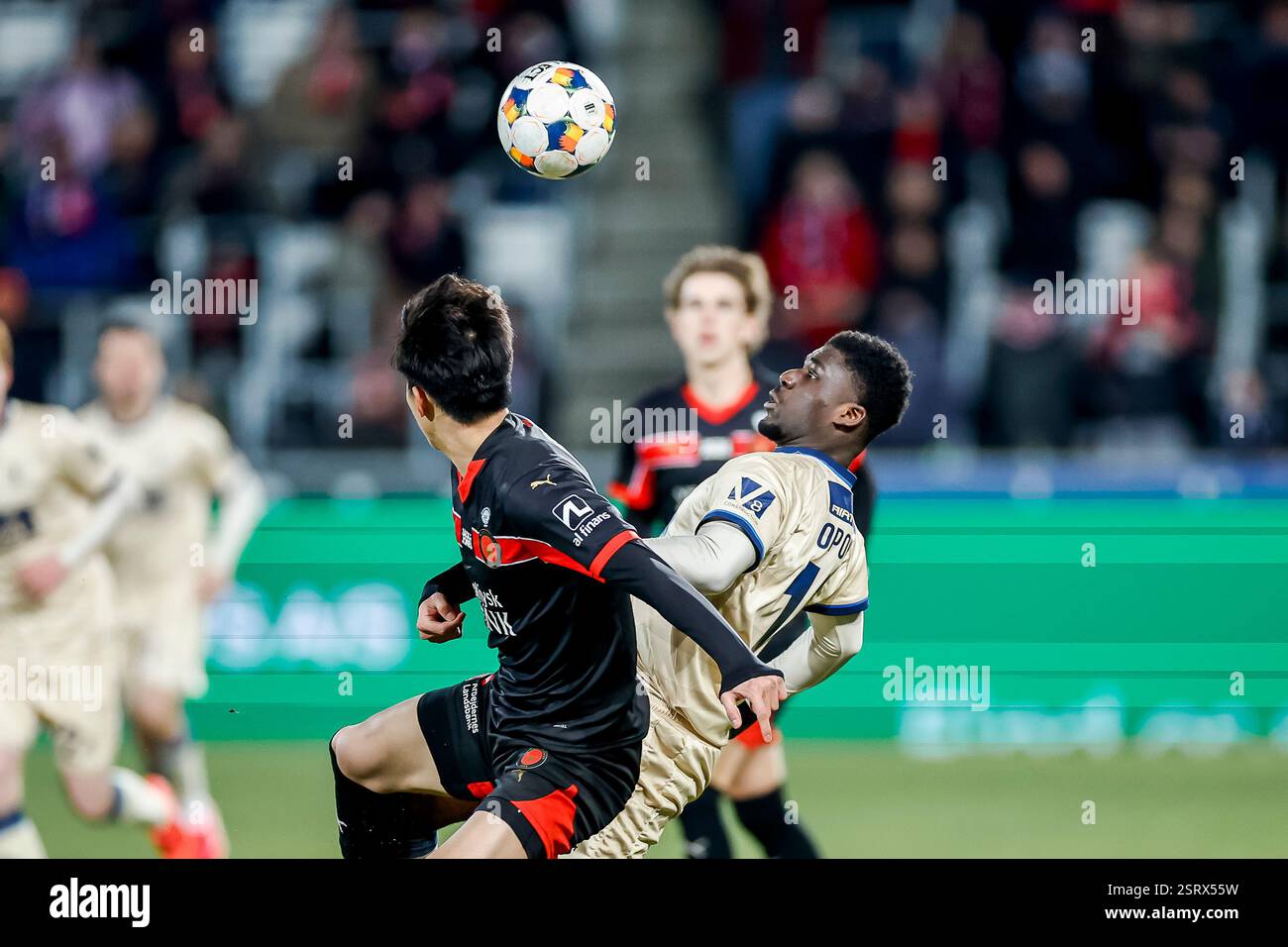 Lyngby Boldklub's Michael Opoku (15) during the Superliga match between ...