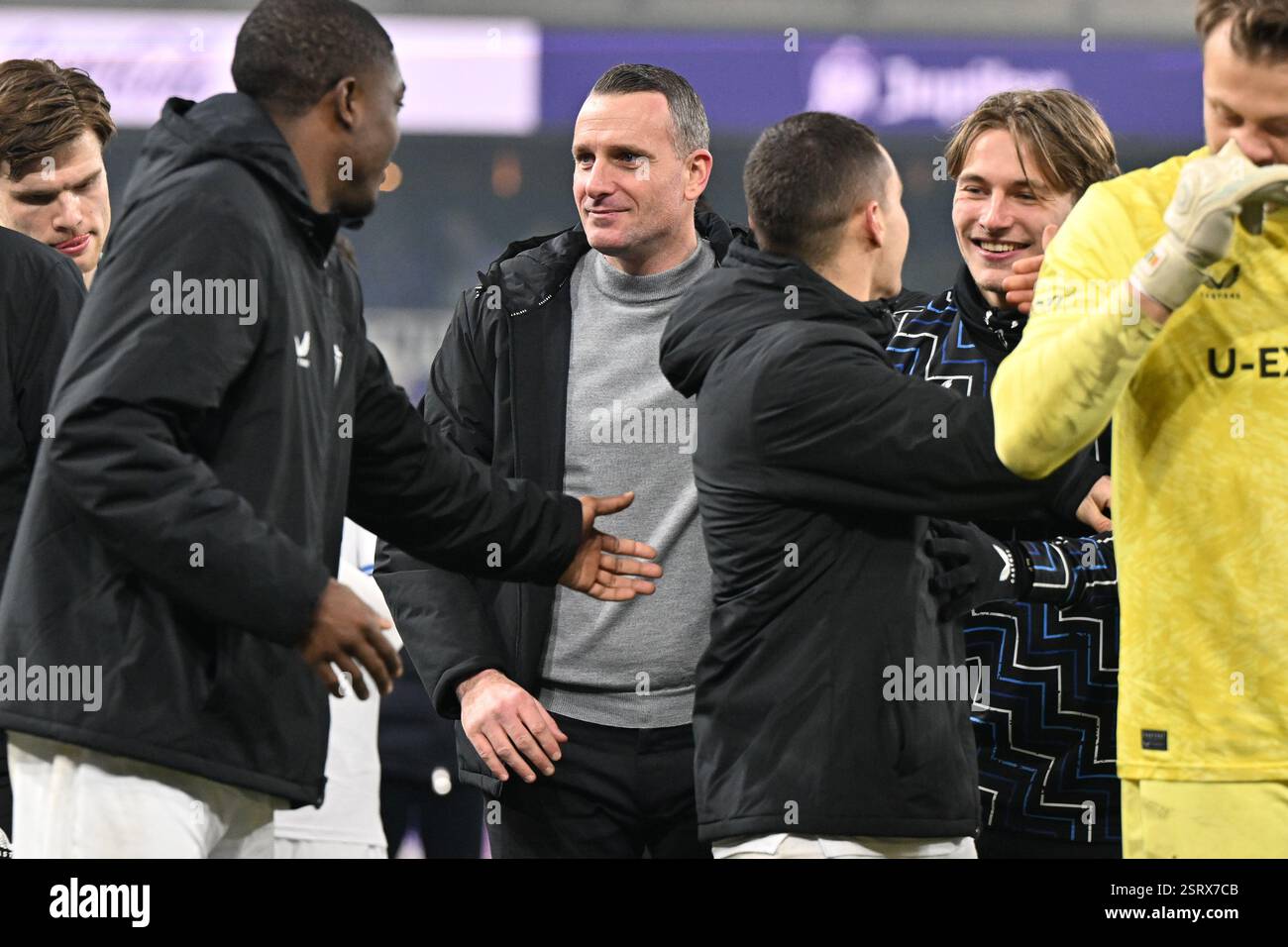 Anderlecht, Belgium. 12th Jan, 2025. Head Coach Nicky Hayen of Club ...