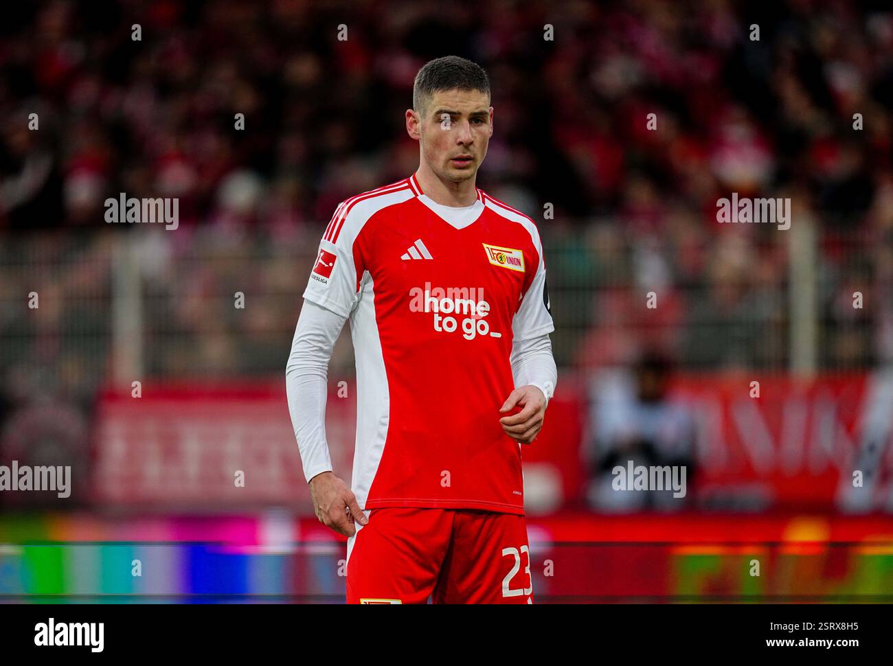 February 15 2025: Andrej Ilic of 1.FC Union Berlin looks on during a 1 ...