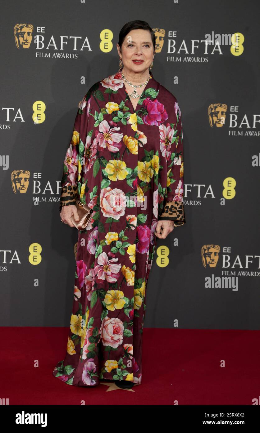 Isabella Rossellini attends the 2025 BAFTA Film Awards at The Royal ...