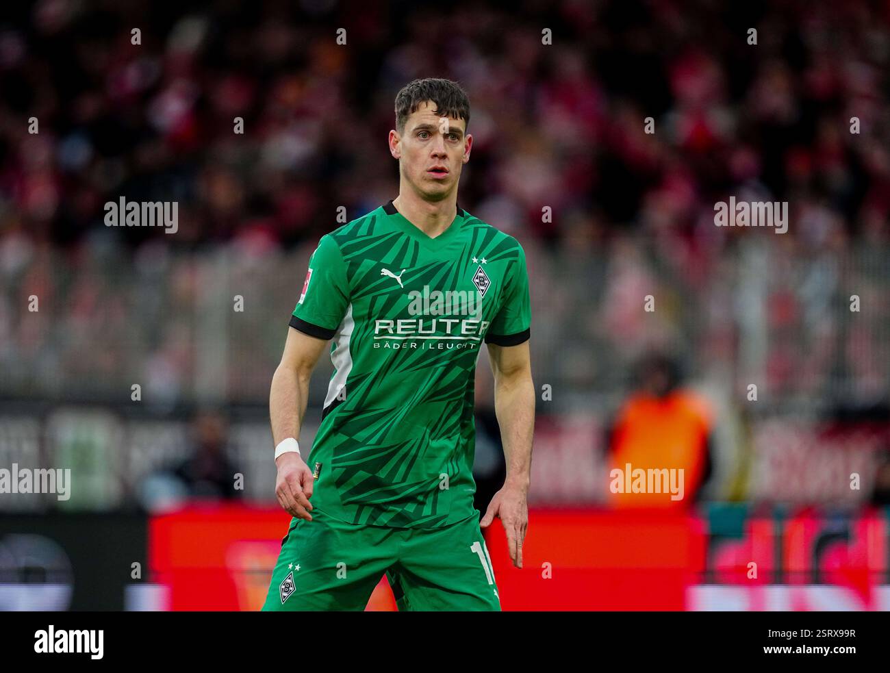 February 15 2025: Florian Neuhaus of Borussia MÃ¶nchengladbach looks on ...