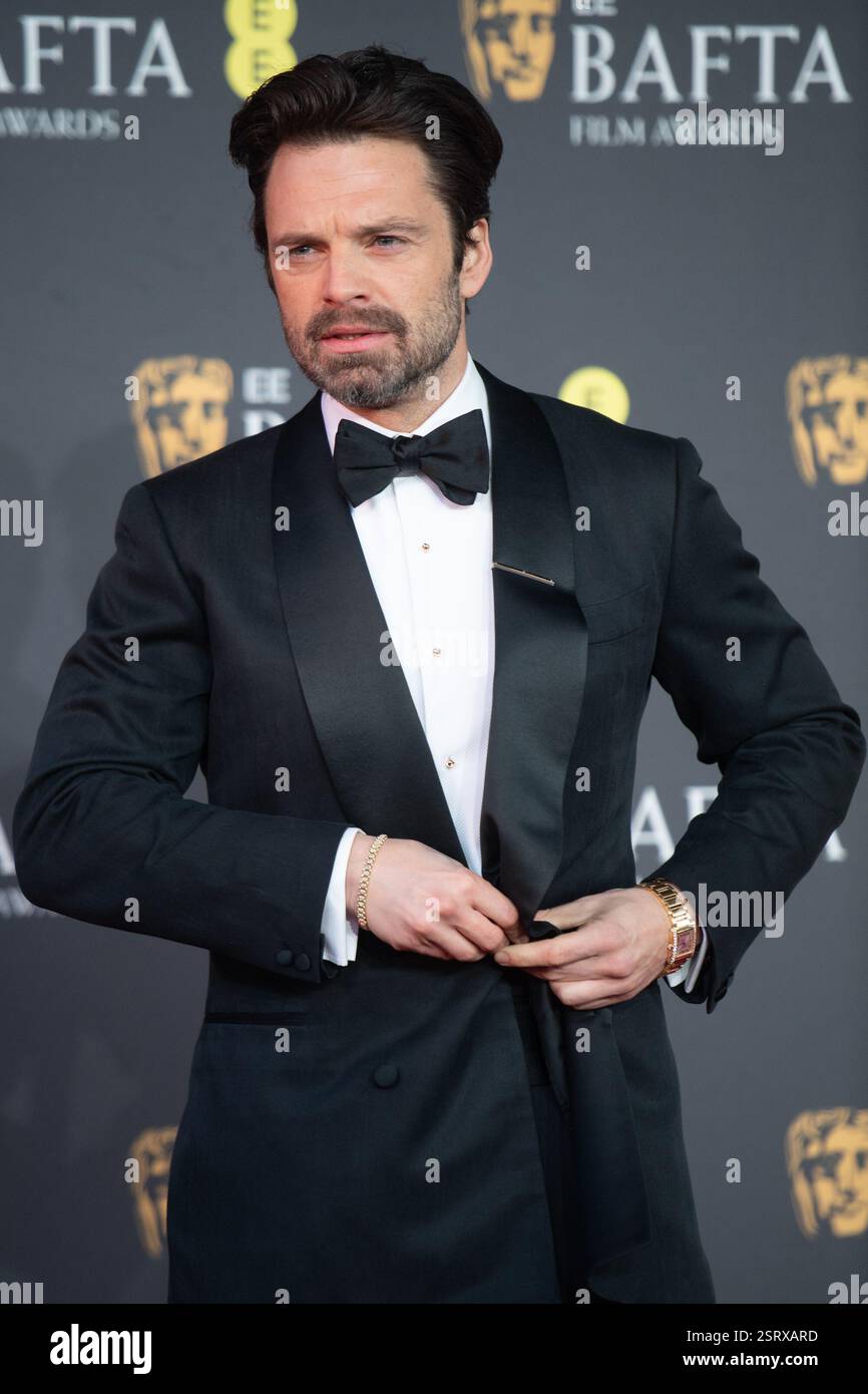 London, UK. 16 Feb, 2025. Pictured: Sebastian Stan attends The EE ...
