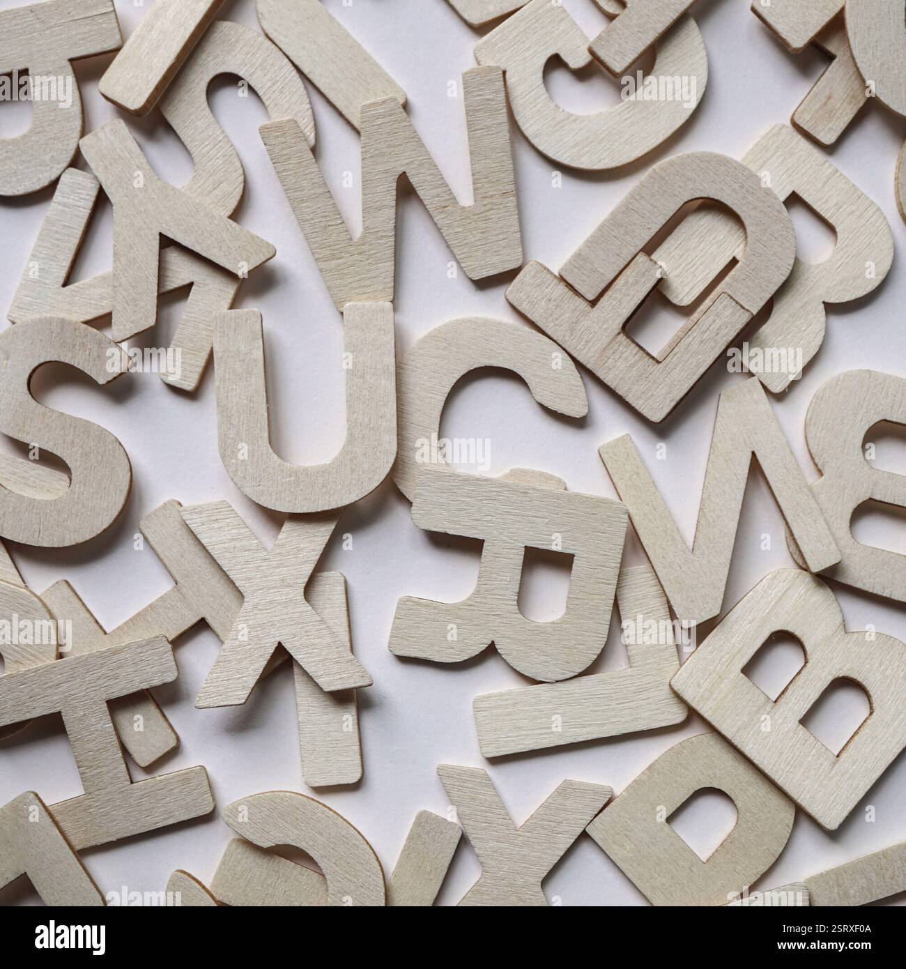 wooden letters on white background, letters of the alphabet Stock Photo ...
