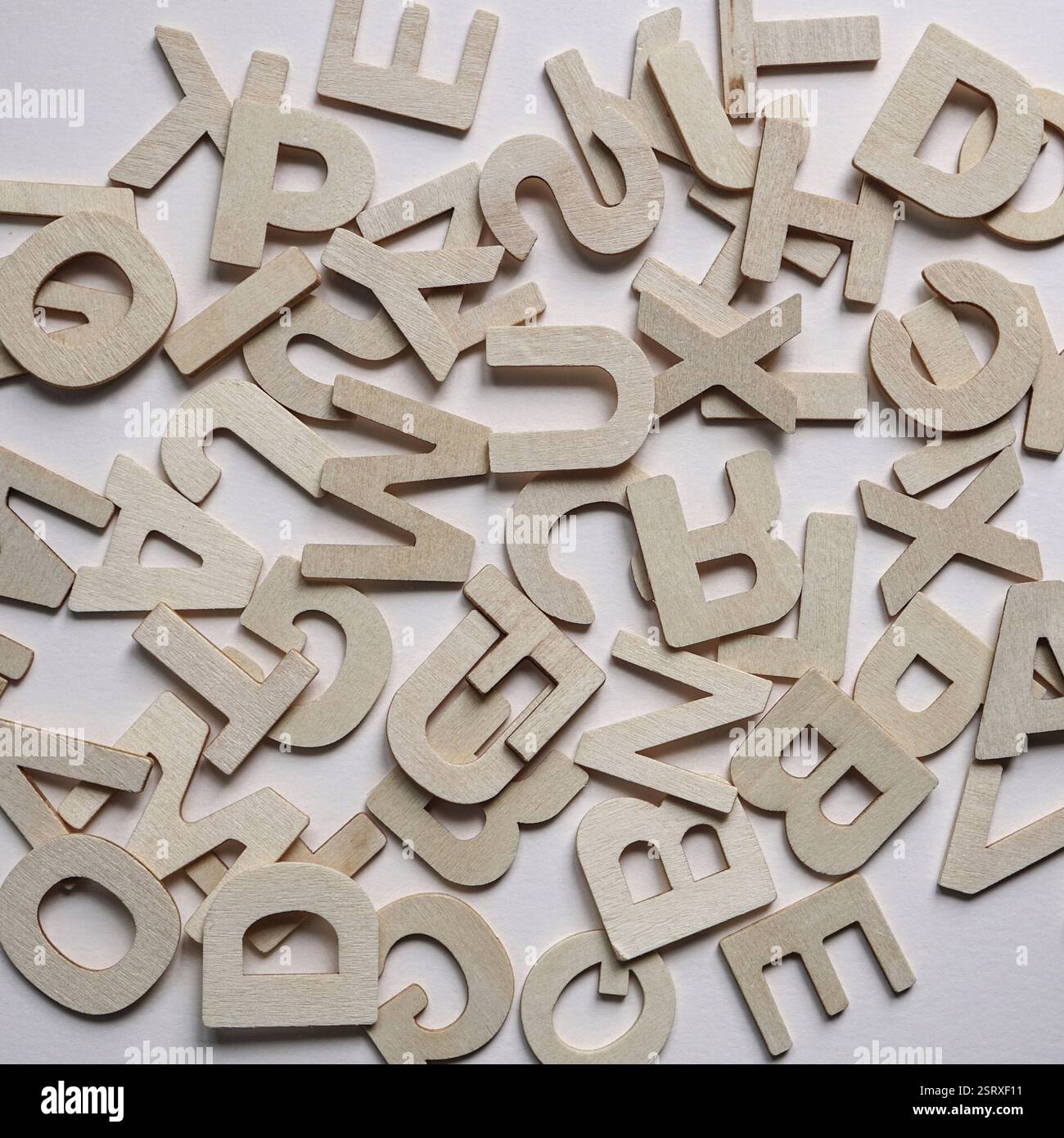 wooden letters on white background, letters of the alphabet Stock Photo ...